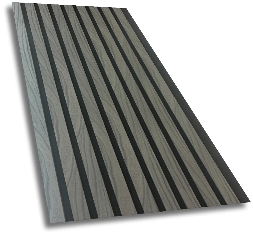 Akusztikus dekoratív panel újrahasznosított filc hátlapon fekete 300 mm ...