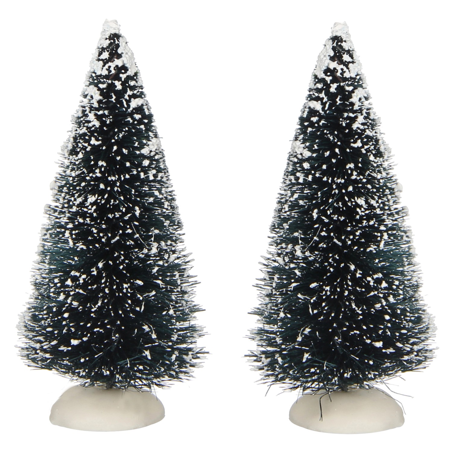 Luville karácsonyi falu miniatűr fenyőfák 10 cm x 4 cm 2 darab ...