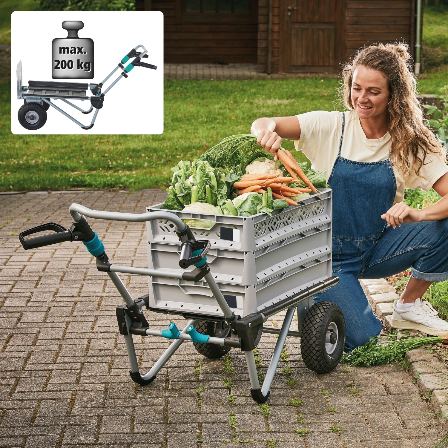 Wolfcraft TS 2500 Transportsystem molnárkocsi max. 150 kg