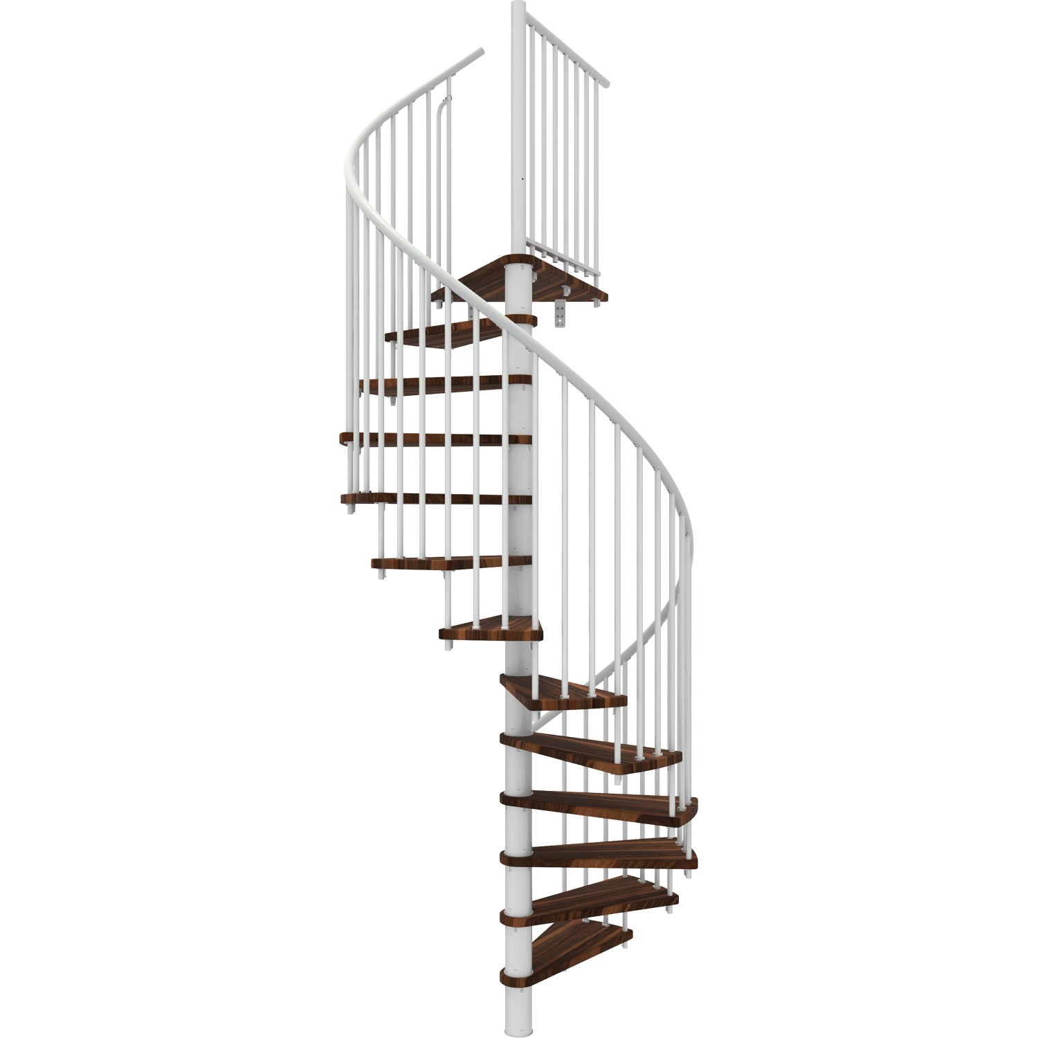 Minka csigalépcső Spiral Smart dió fehér Ø 140 cm szintmagasság max ...