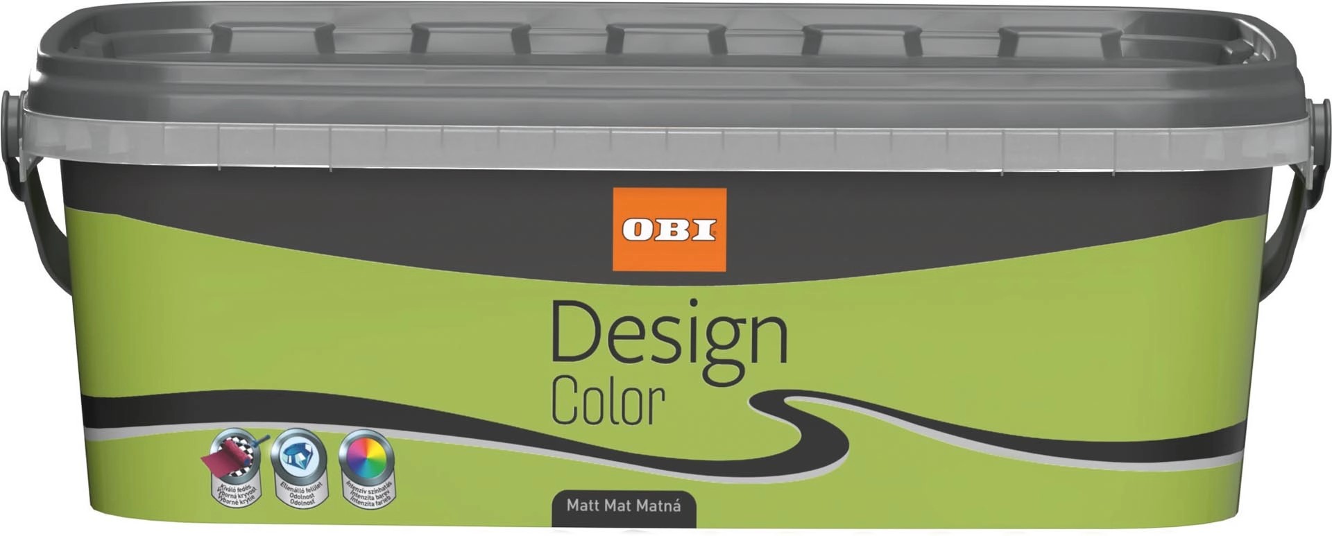 OBI Design Color beltéri falfesték almazöld matt 2,5 l vásárlása az OBI ...