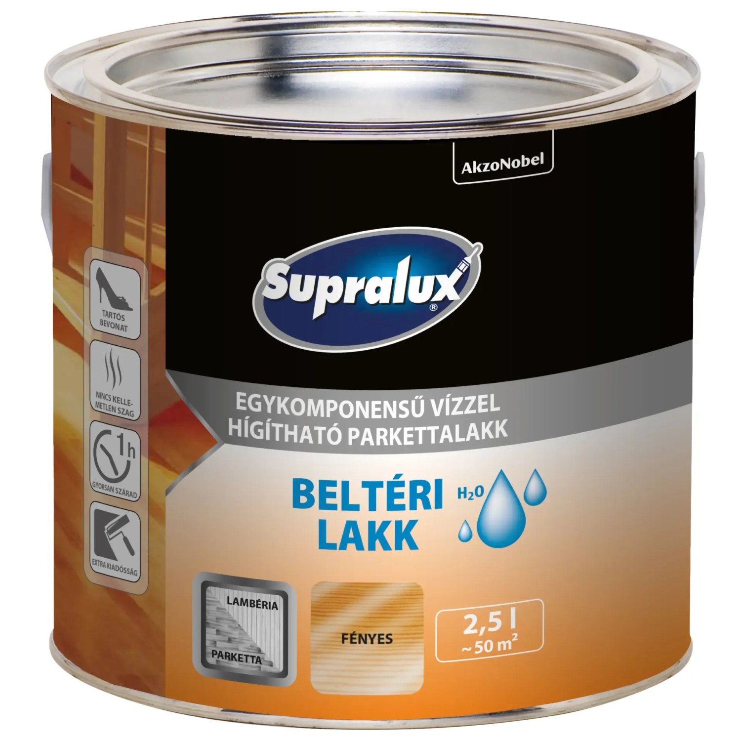 Supralux lakk beltéri fényes 2,5 l