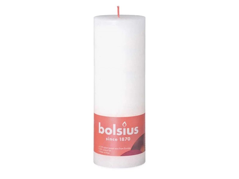 Bolsius Rustic Shine tömbgyertya 68 mm x 190 mm Cloudy White vásárlása ...