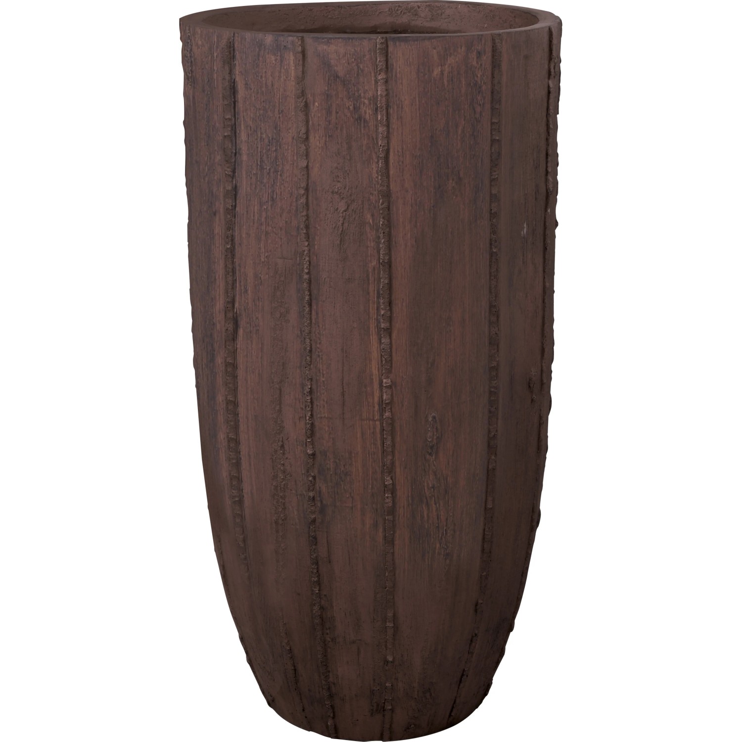Fiberclay virág cserép kerek 35 cm x 35 cm x 69 cm