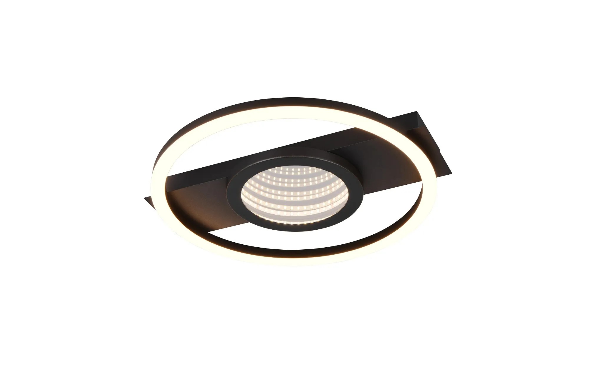 Reality Wheeler LED mennyezeti lámpa optikai tükör effektussal fekete ...
