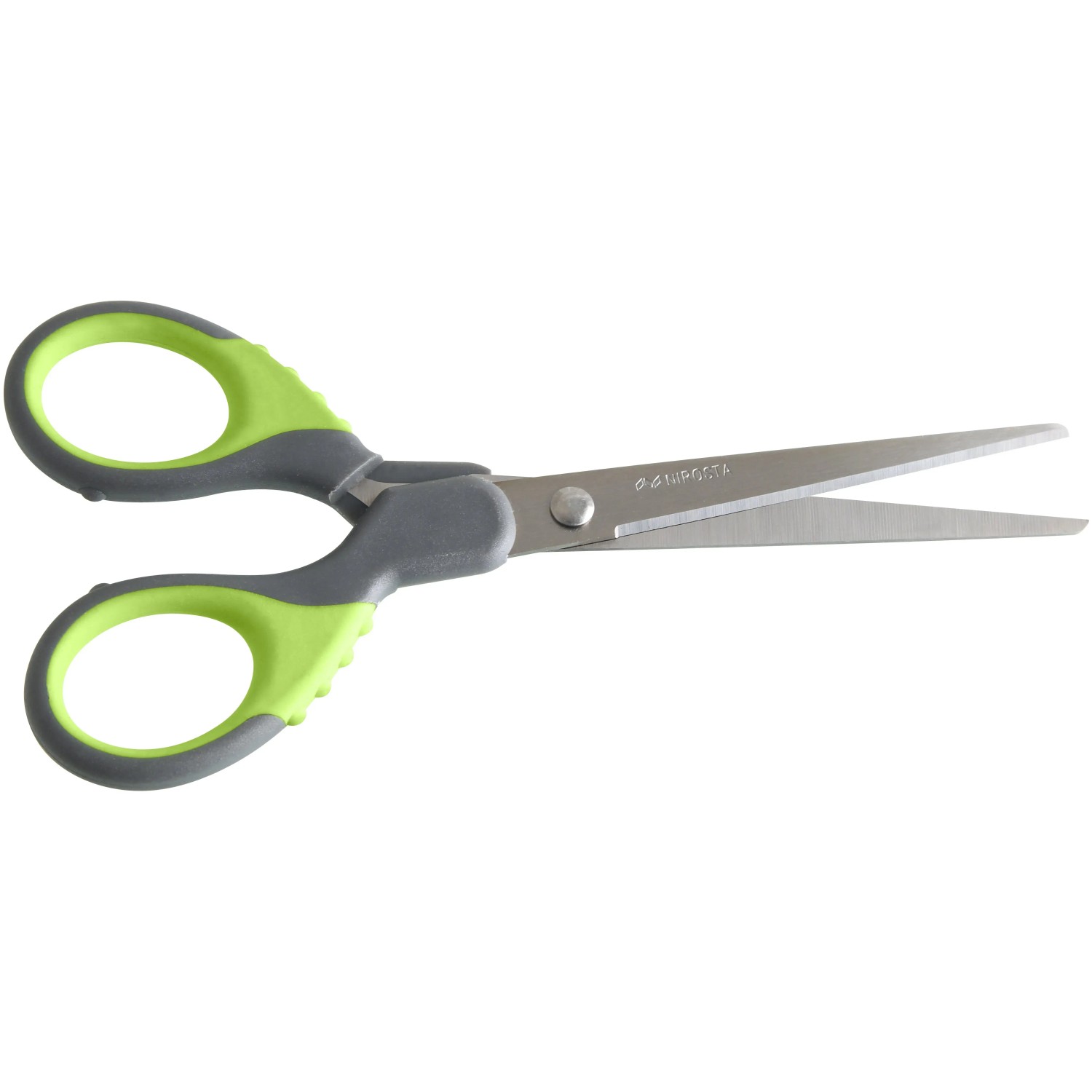 Nirosta Softgrip olló 17 cm szürke-zöld