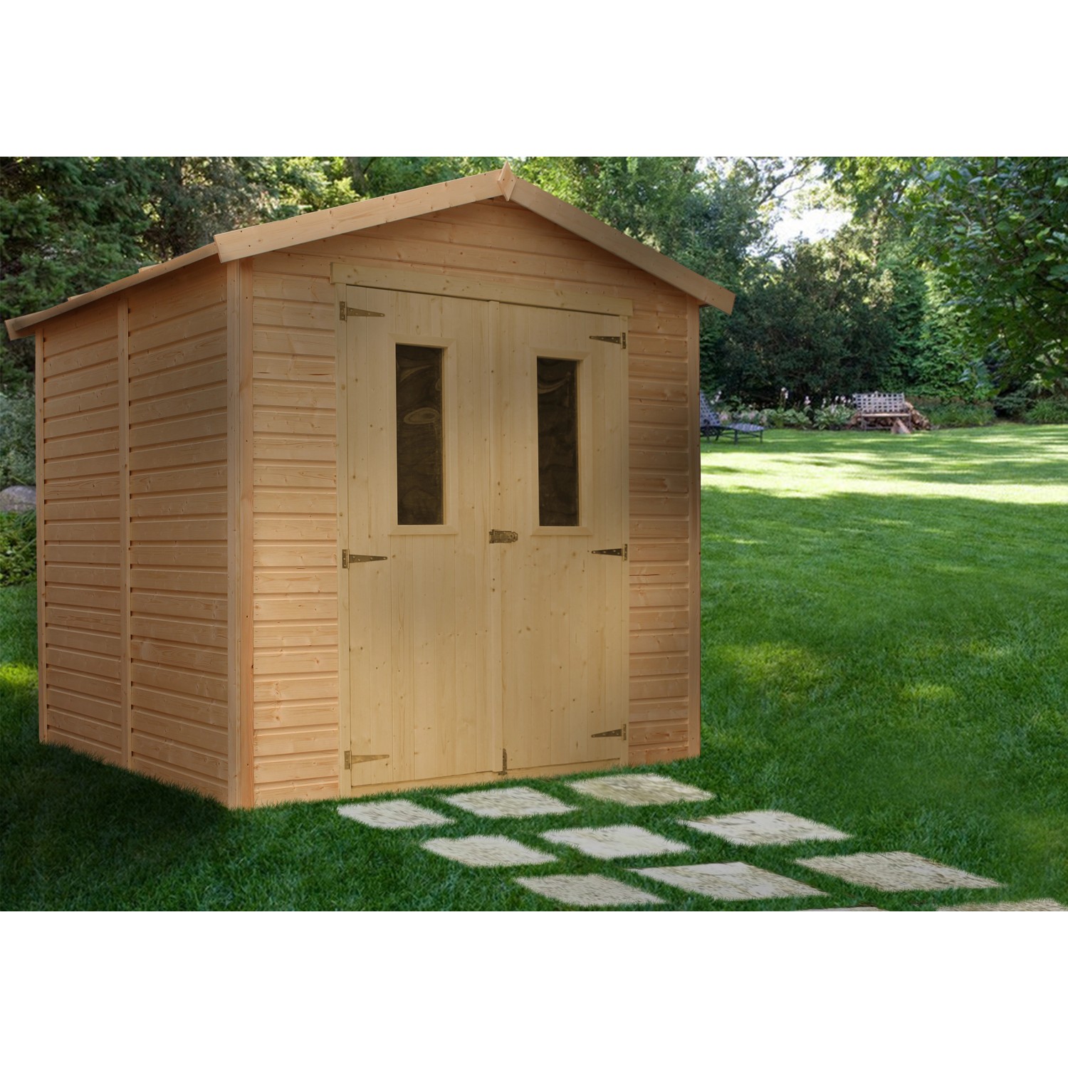 Timbela kerti faház M351C hosszúkás ablakokkal padló nélkül vásárlása ...