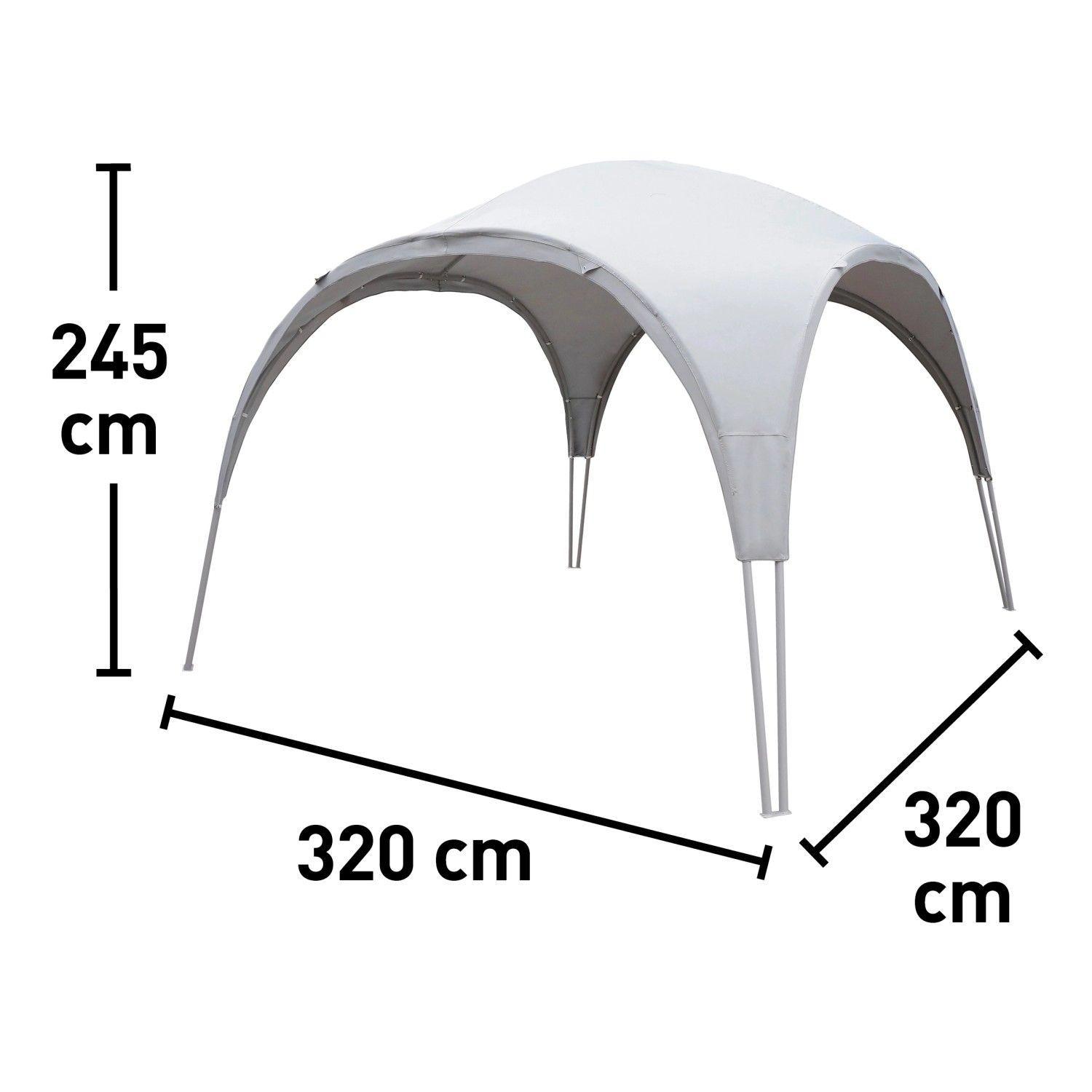 Oromocto pavilon szürke 320 cm x 320 cm vásárlása az OBI -nál