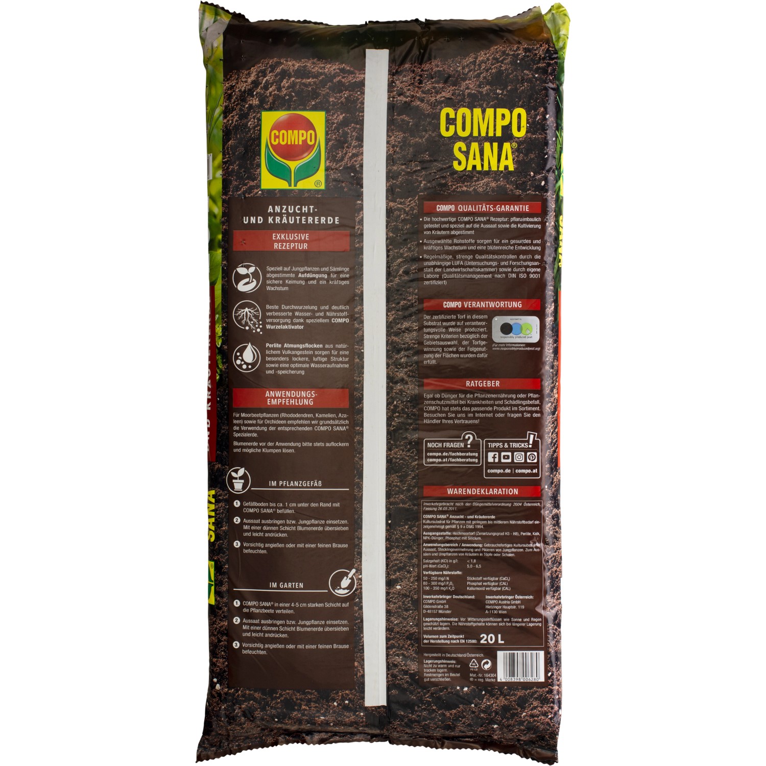 Compo Sana szaporító- és fűszernövényföld 20 l vásárlása az OBI -nál