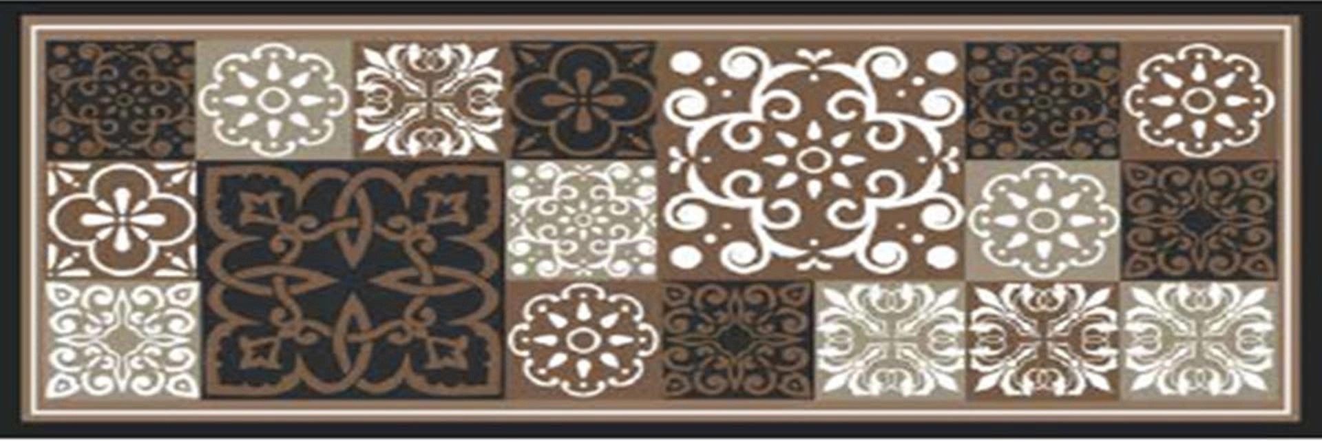 Univerzális futószőnyeg barnás csempe csúszásmentes 50 cm x 150 cm ...