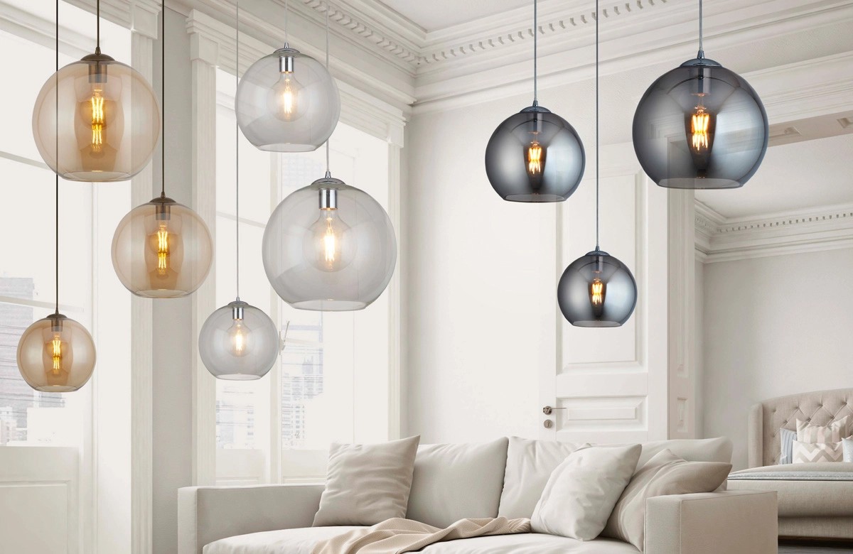 Searchlight Balls egy foglalatos függeszték borostyán üveggel E27 60W ... Searchlight Balls egy foglalatos függeszték borostyán üveggel E27 60W ...