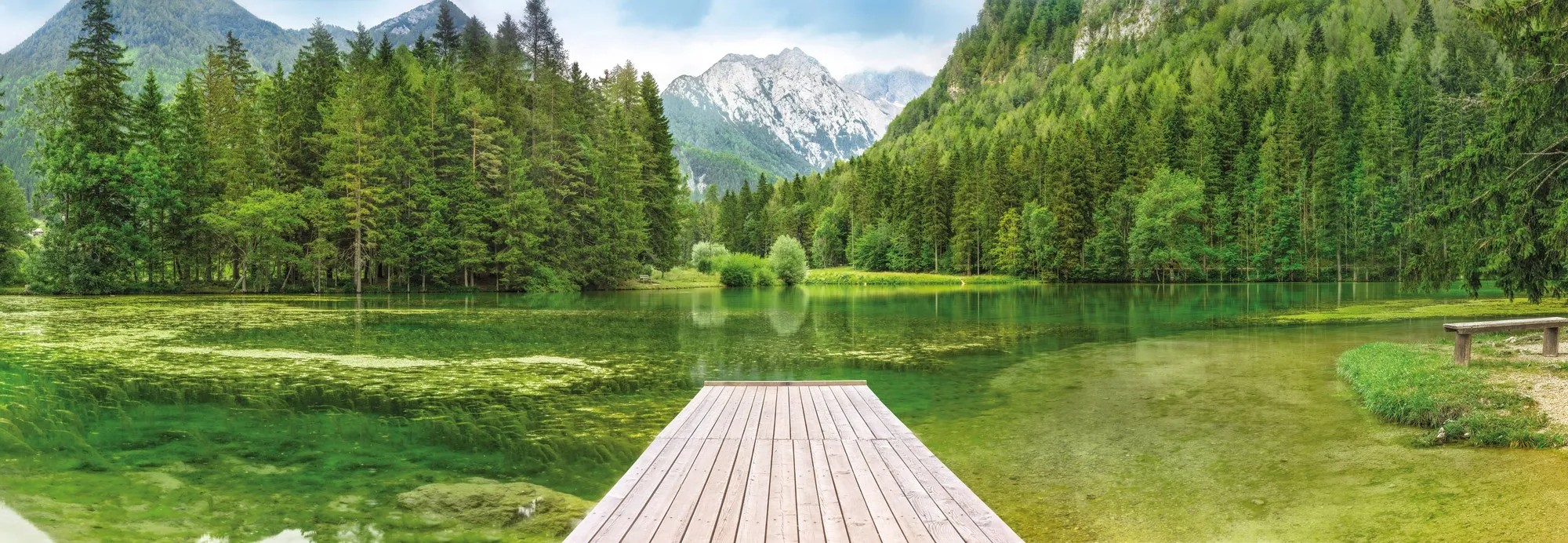 Komar fotótapéta Green Lake 368 cm x 127 cm FSC