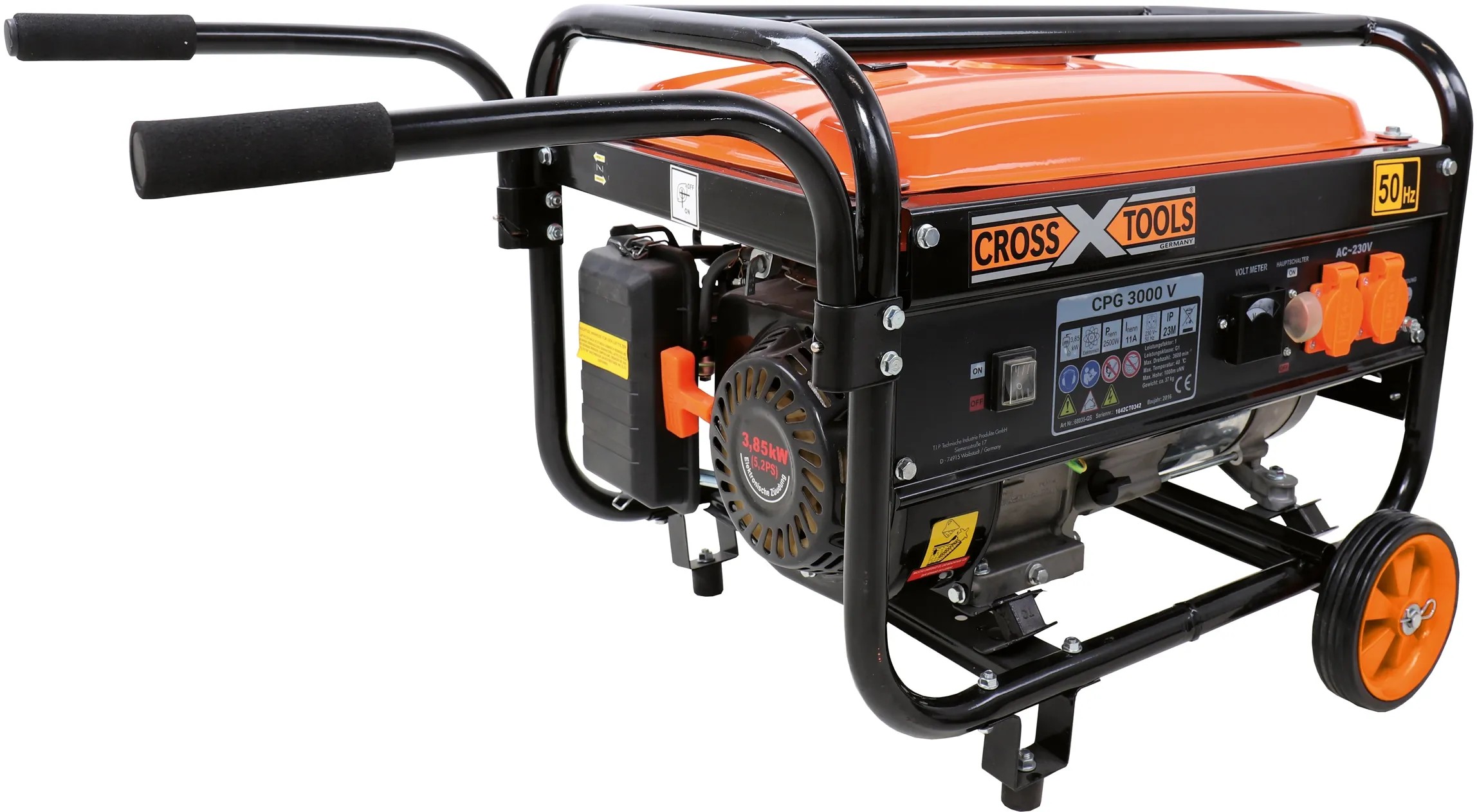 Crosstools CPG 3000 V benzines generátor/ 196 CCM/ 2,5 kW/ 2 x 230 V vásárlása az OBI -nál