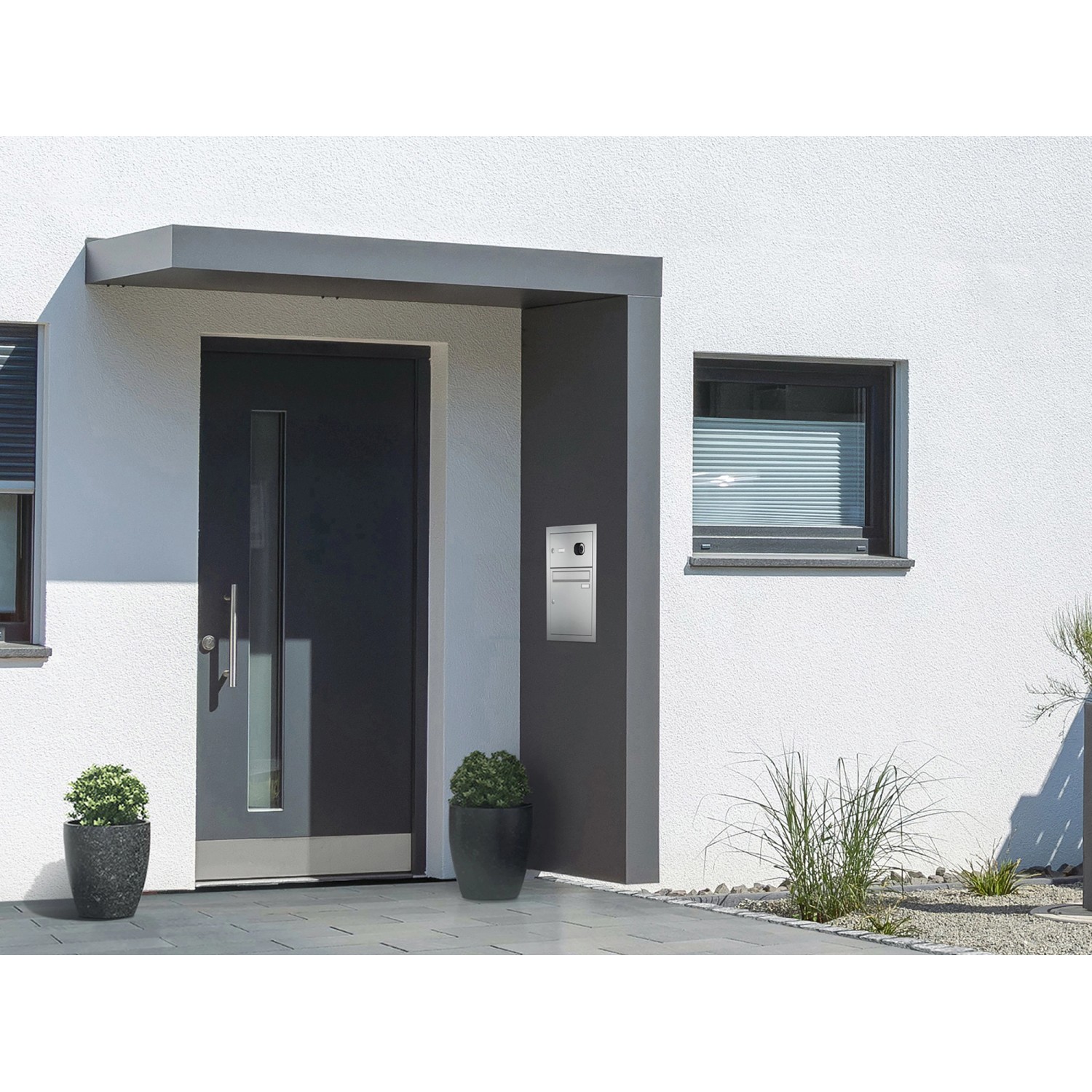 Gutta BS PLUS előtető jobb oldal BK nemesacél csengő kaputelefon kamera 200 cm vásárlása az OBI -nál