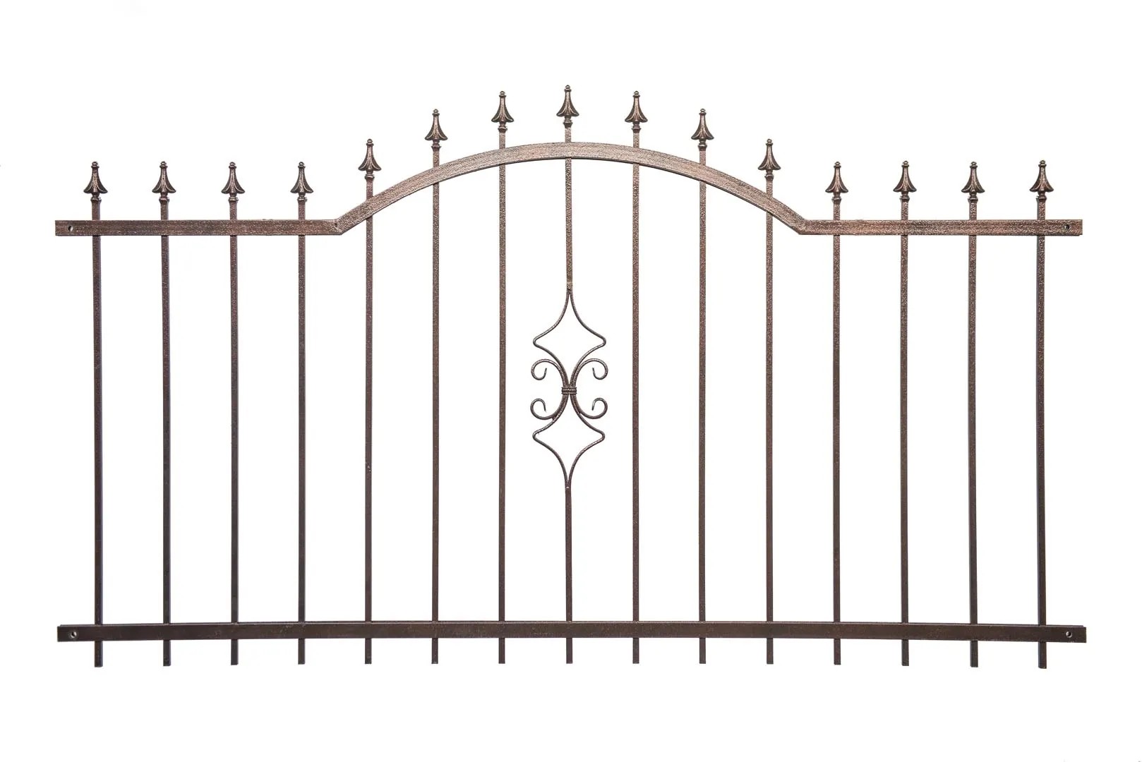 Anda Betét íves kovácsolt vas jellegű fém, tömör anyag 2 m x 1,13 m ...