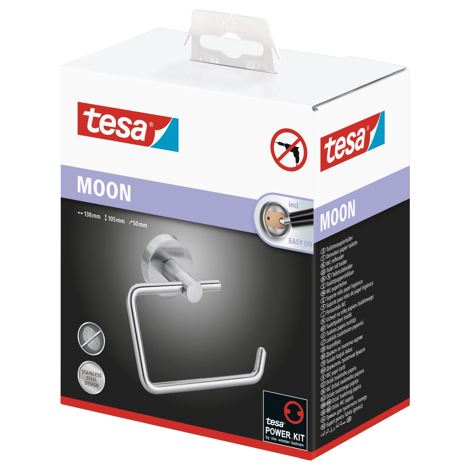 tesa WC-papír tartó Moon rozsdamentes acél megjelenés vásárlása - OBI