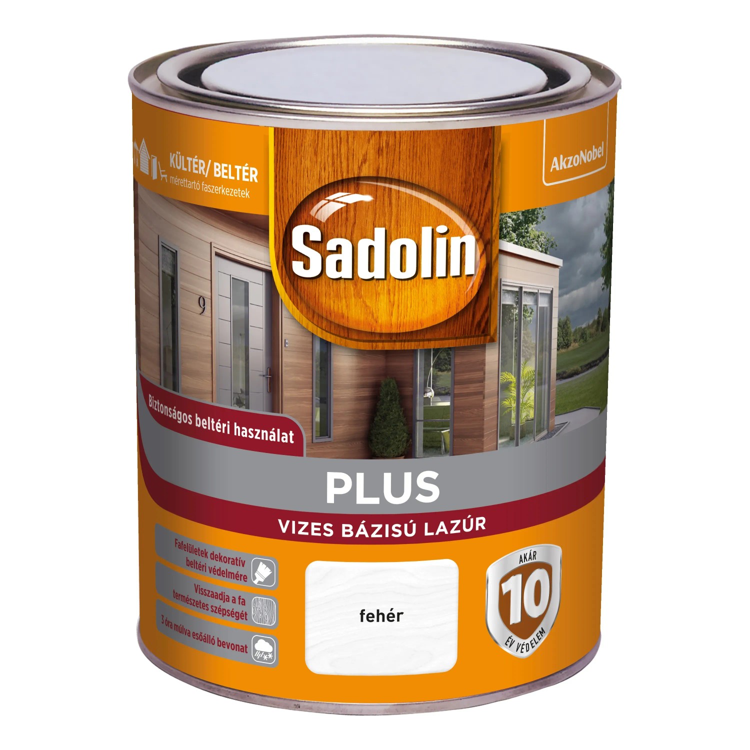 Sadolin Plus vastaglazúr fehér 0,75 l