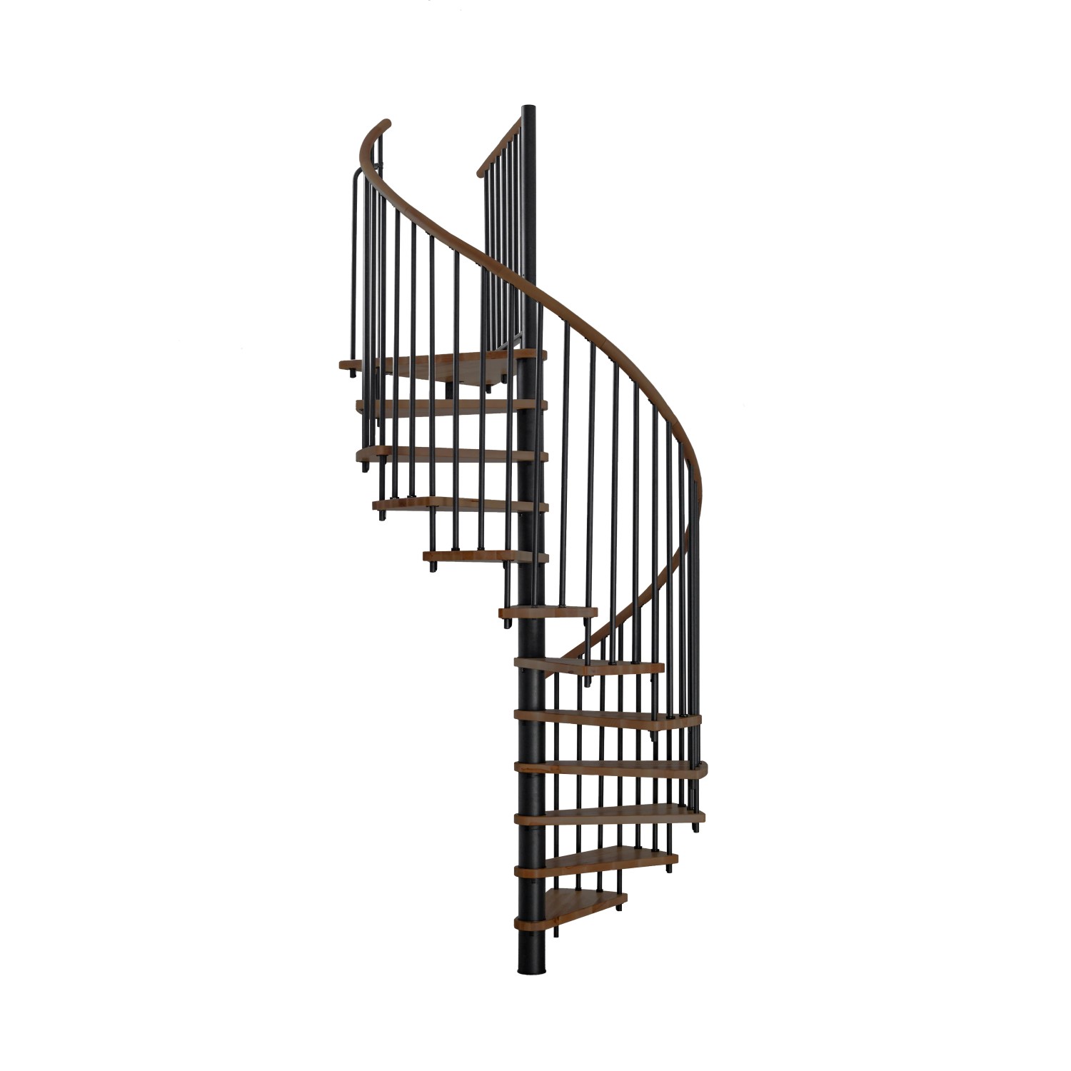 Minka csigalépcső Spiral Wood dió fekete 140 cm
