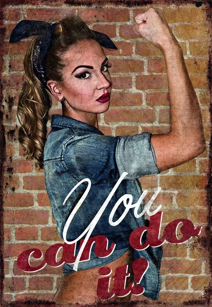 Retro-Gift hűtőmágnes You can do it 9 cm x 6,5 cm vásárlása az OBI -nál