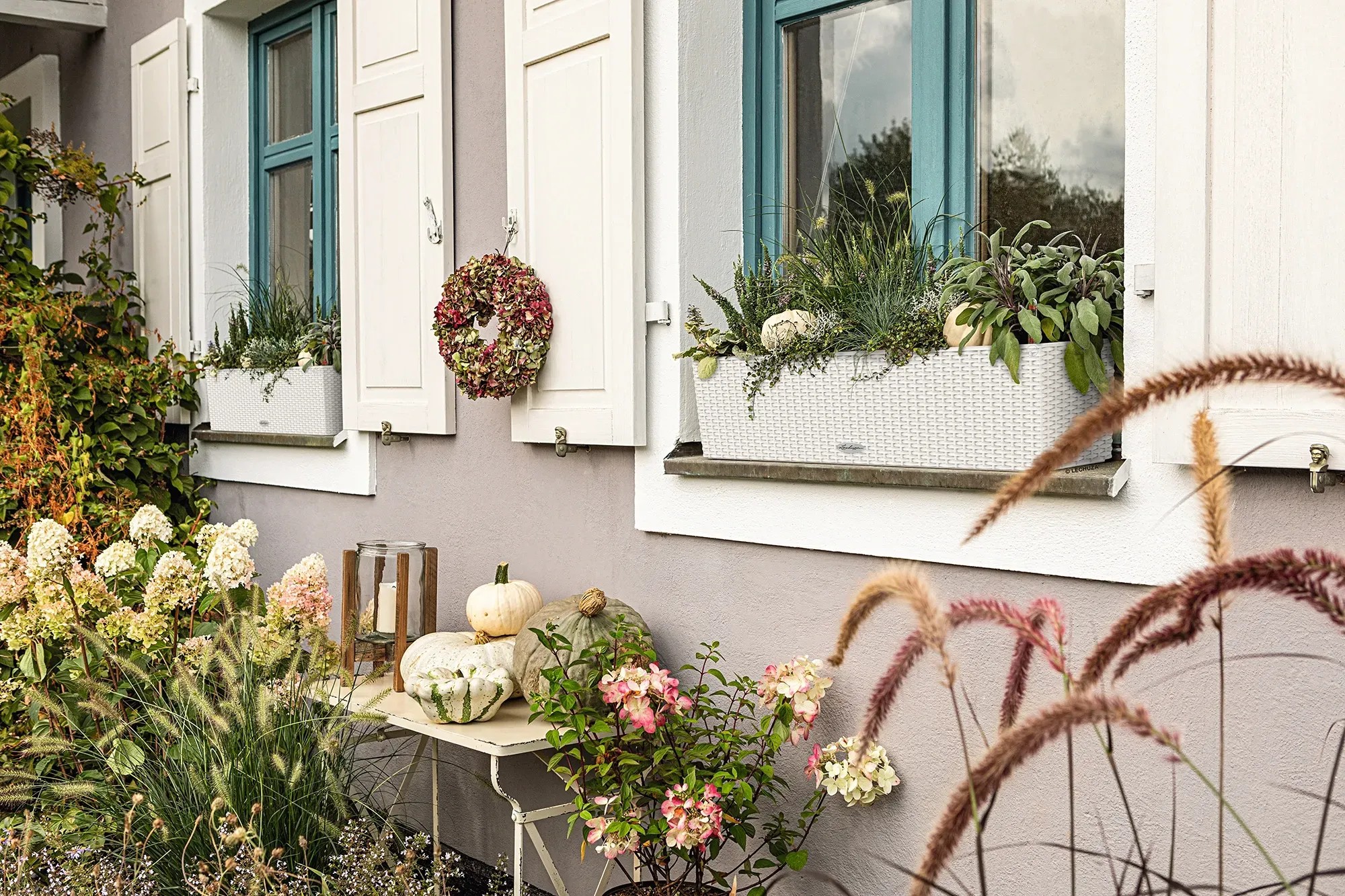Lechuza Balconera Cottage 80 virágláda fehér 80 cm x 19 cm