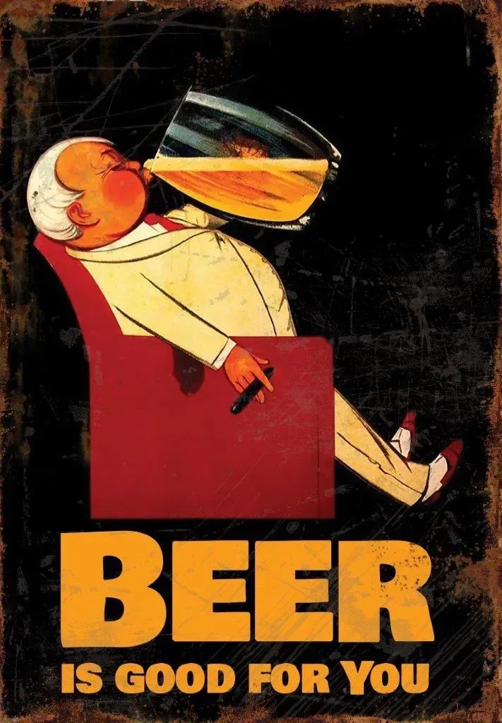 Retro-Gift nagy táblakép - Beer is good for you 27 cm x 39 cm vásárlása ...