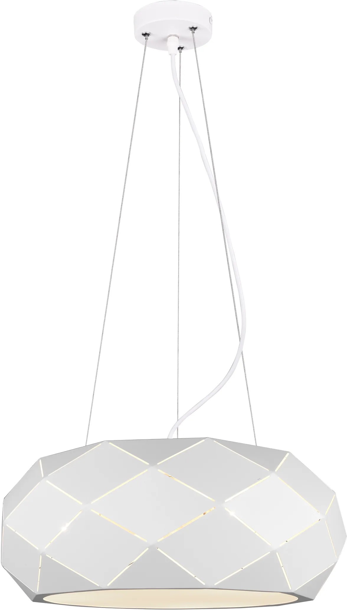 Trio Zandor függeszték fehér Mennyezeti lámpa 18 cm x 50 cm állítható ...