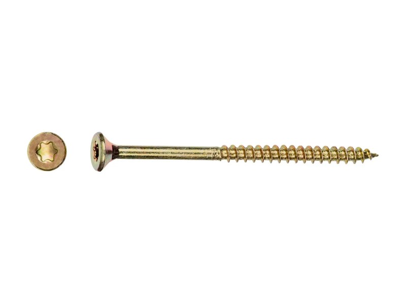 Uni TX25 süllyesztett csavar részleges menet sárga horganyzott 5 x 90mm ...