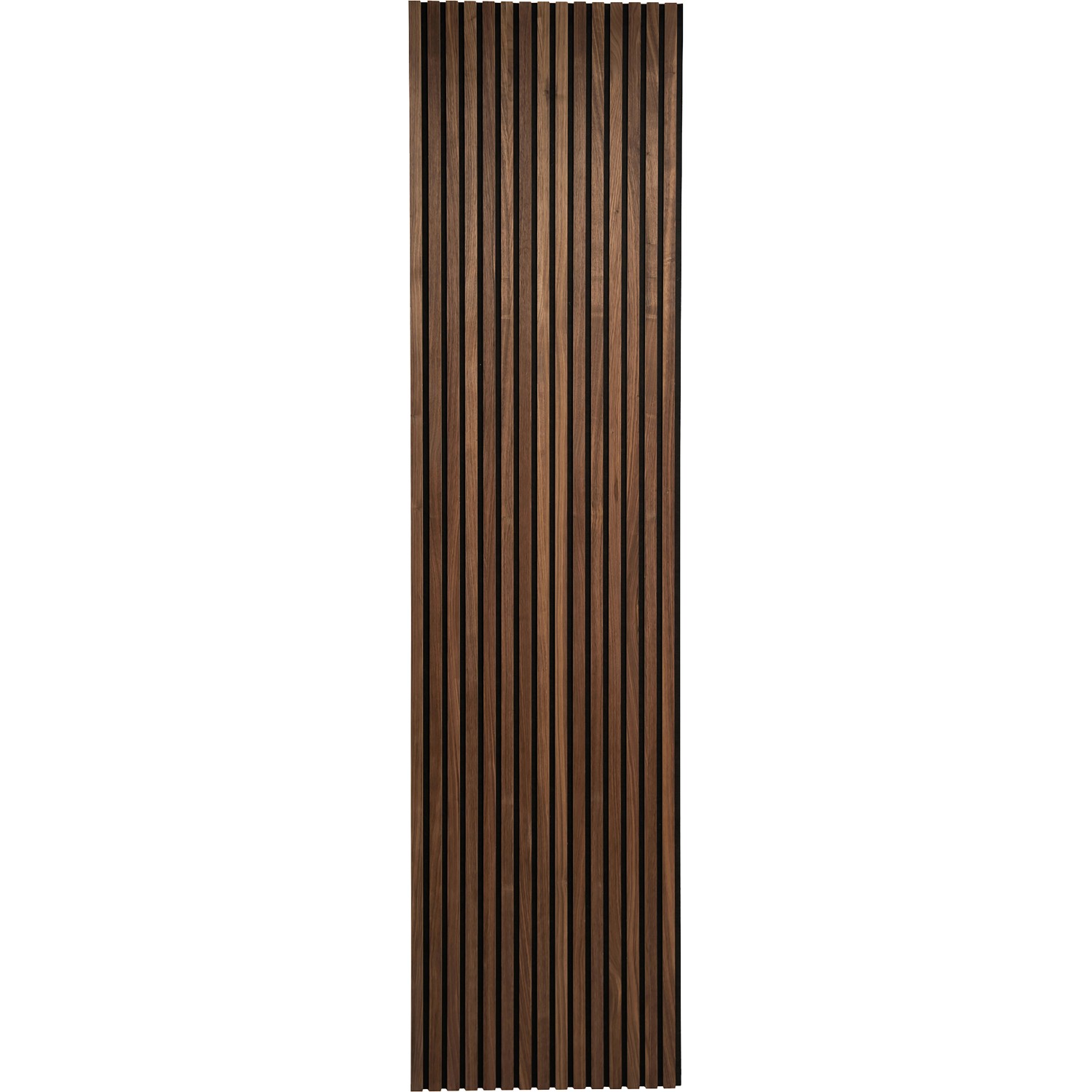 Akusztikus panel falburkolat olajozott dió fekete akusztikus filcen 240 cm
