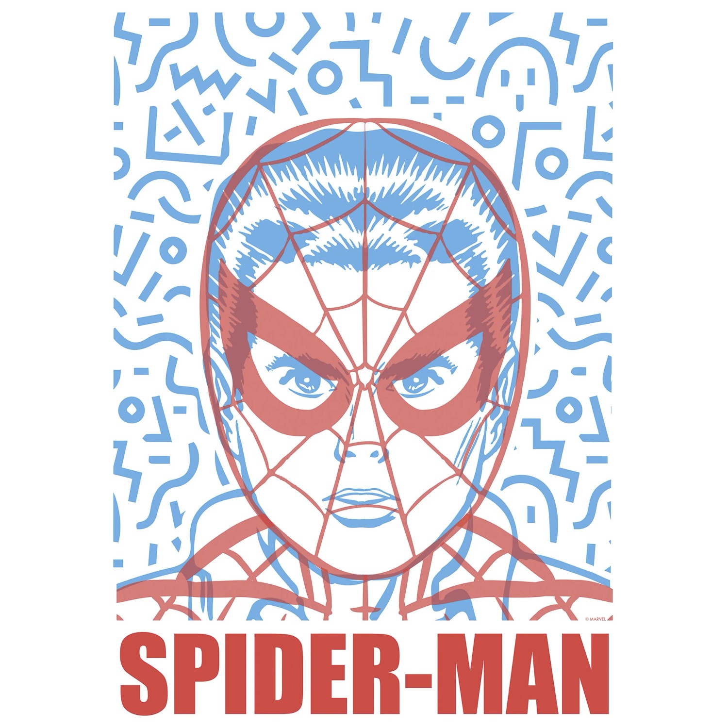 Komar Marvel Spider-Man Face falikép 30 cm x 40 cm kék vásárlása az OBI ...