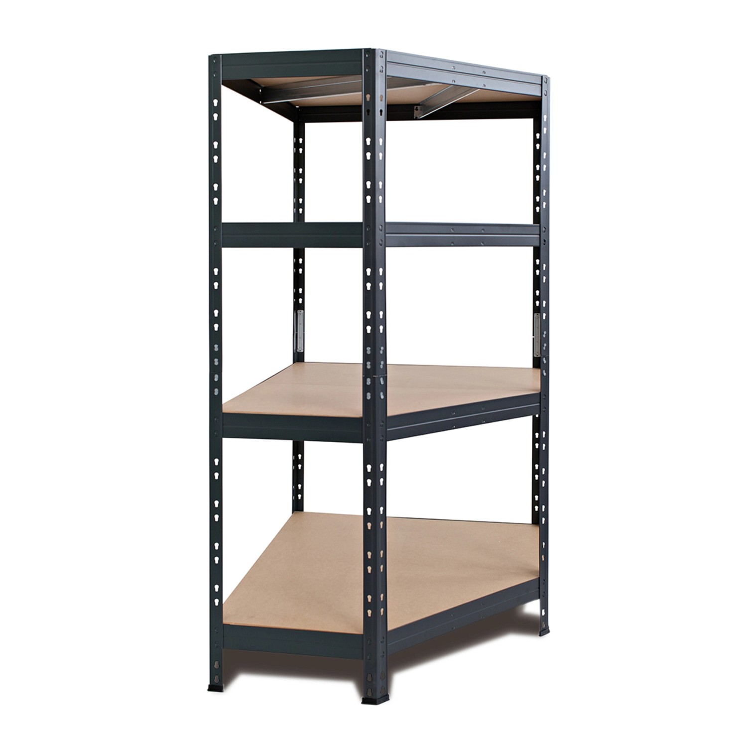 AR Shelving Rivet sarok polcállvány 180x90x45 cm 4 polc antracit FSC ...