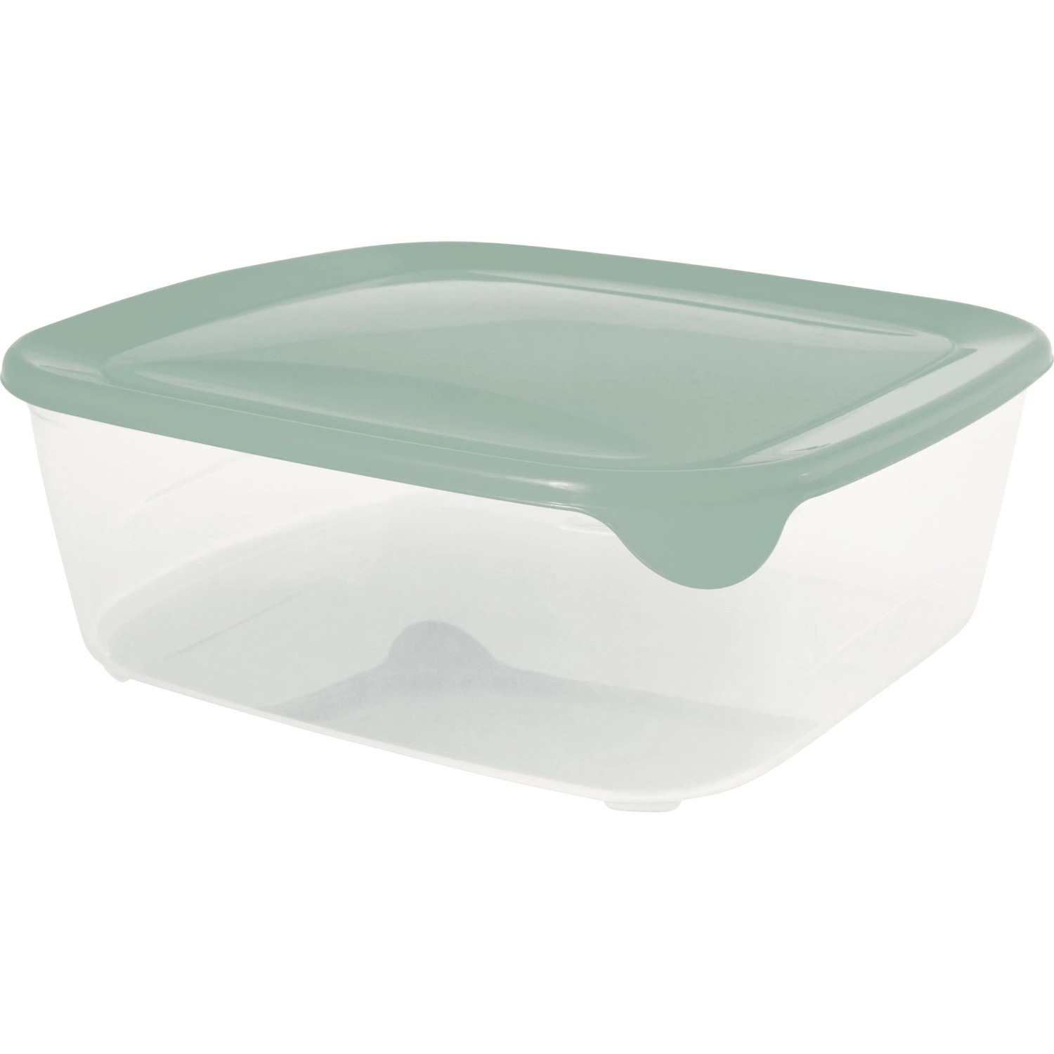 Curver "Fresh&Go" szögletes ételtartó 2,9 l - átlátszó/ zöld