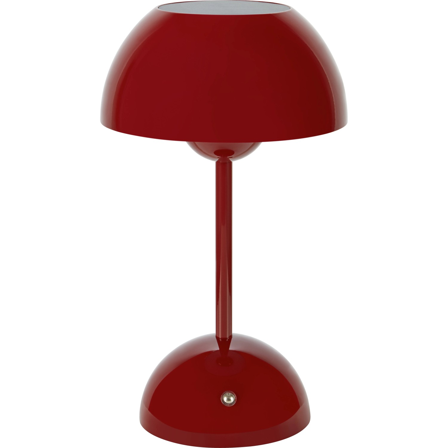 Messina napelemes LED-es asztali lámpa 16 cm átmérő x 27,5 cm piros