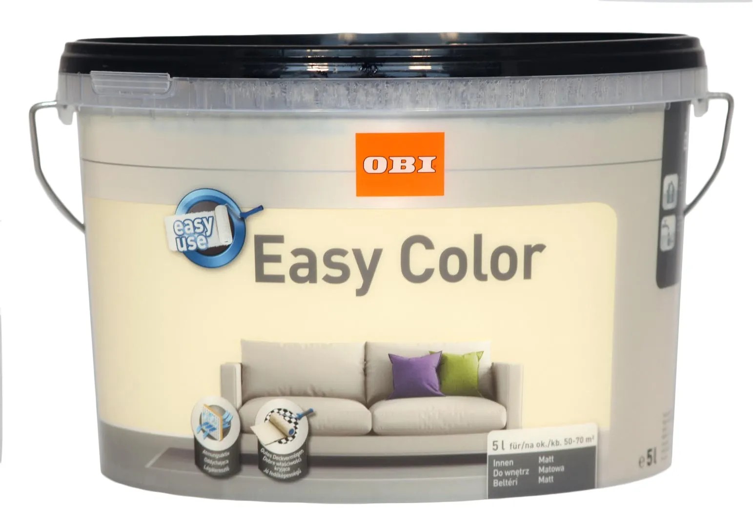 OBI Easy Color beltéri falfesték Vanilla matt 5 l vásárlása az OBI -nál