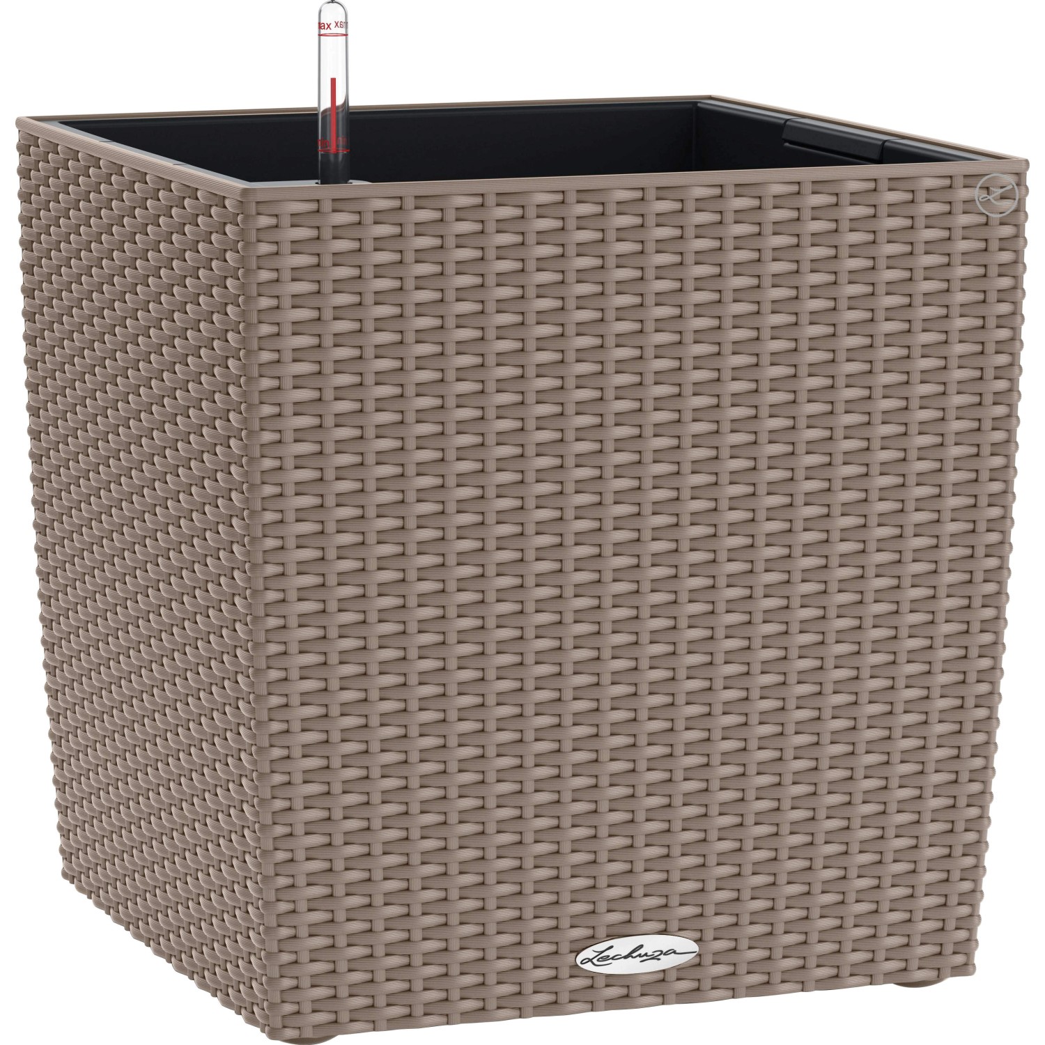 Lechuza Cube Cottage virágtartó 40 cm x 40 cm x 40 cm homokbarna ...