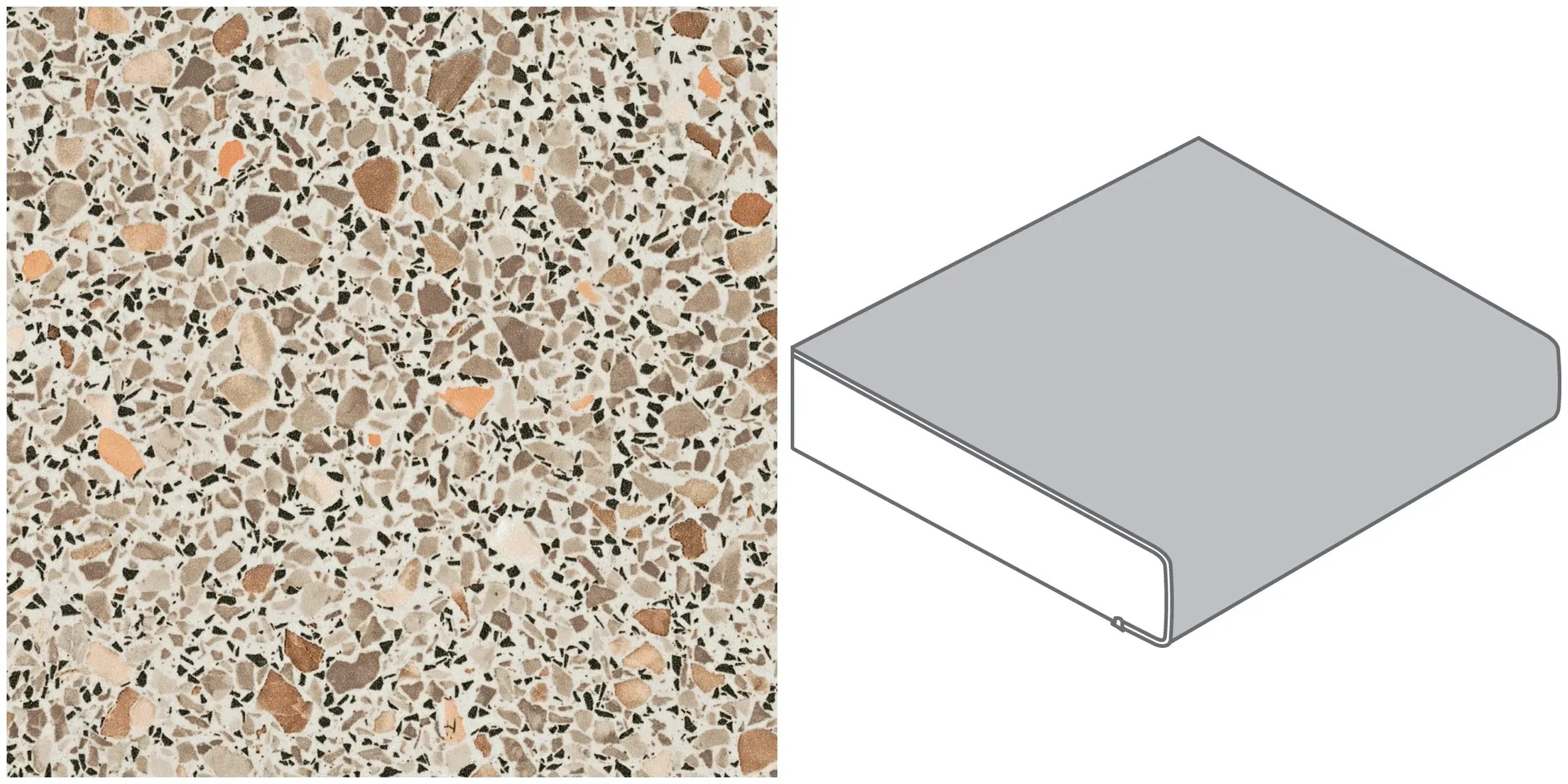 Munkalap 60 cm x 3,9 cm Carmin mozaik (MK432 C) vásárlása az OBI -nál