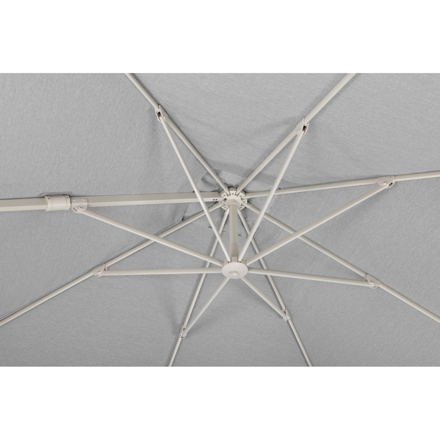 Schneider Rhodos Twist Comfy függő napernyő 300 cm x 300 cm grézs ...