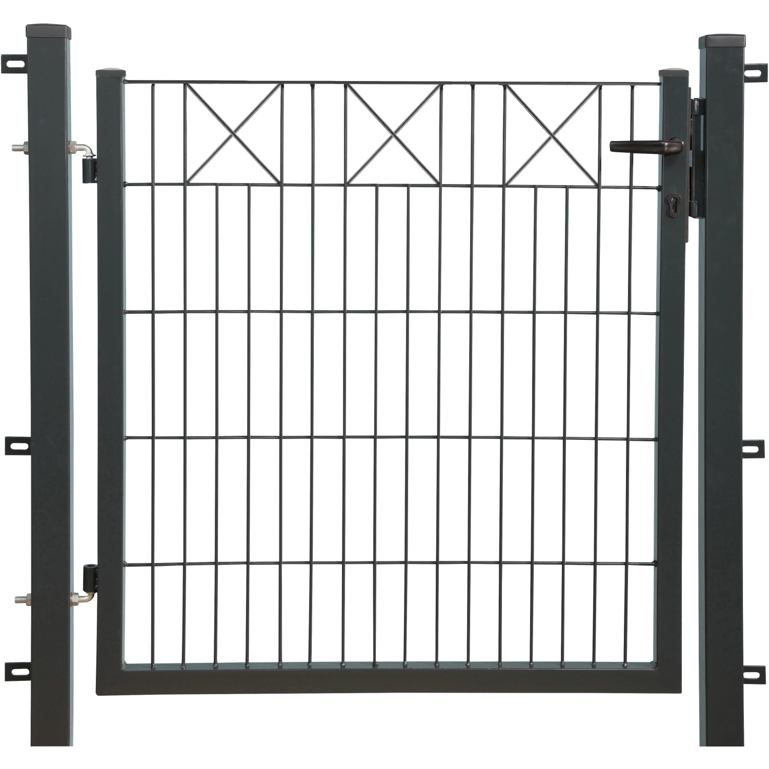 Egyszárnyú dekorkapu X-sor antracit 100 cm x 100 cm vásárlása az OBI -nál