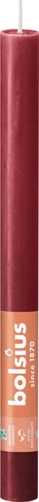 Bolsius Rustic szálgyertya 23 mm x 270 mm Delicate Red