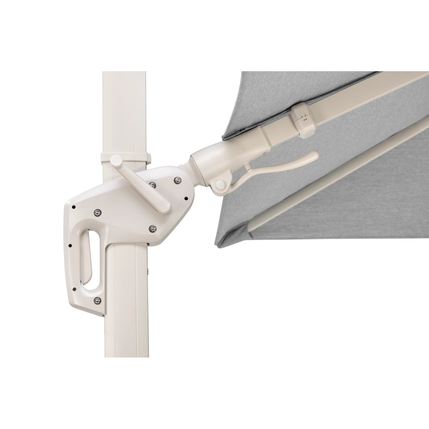 Schneider Rhodos Twist Comfy függő napernyő 300 cm x 300 cm grézs ...