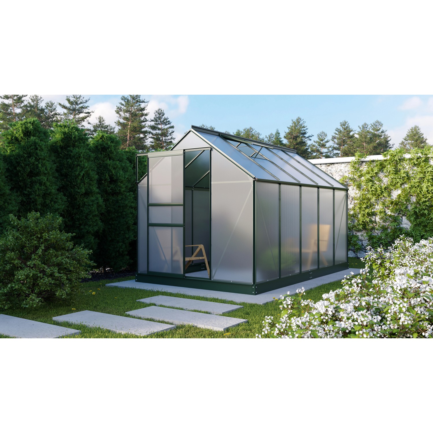 Vitavia Planet 6200 melegház 6 mm-es légkamrás lemez 195 cm x 321 cm ...