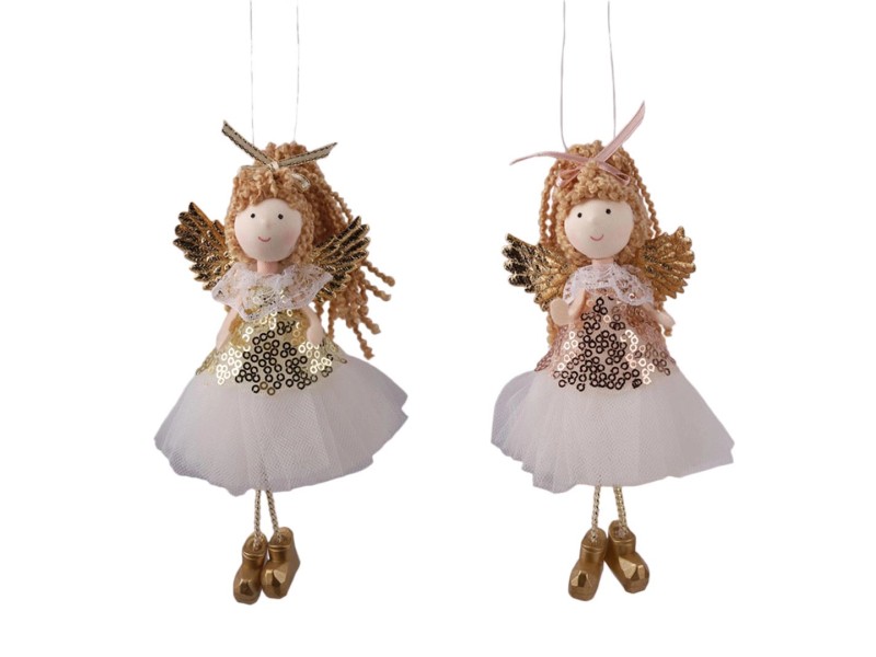 Akasztós dekor angyal 15 cm fehér két kivitelben vásárlása az OBI -nál