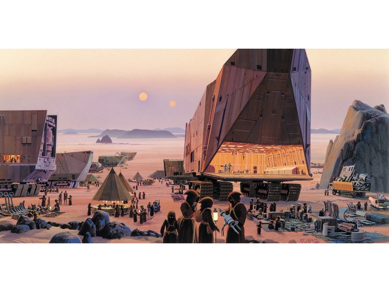 Komar vlies fotótapéta Star Wars Classic RMQ Java Market 500 cm x 250 ...