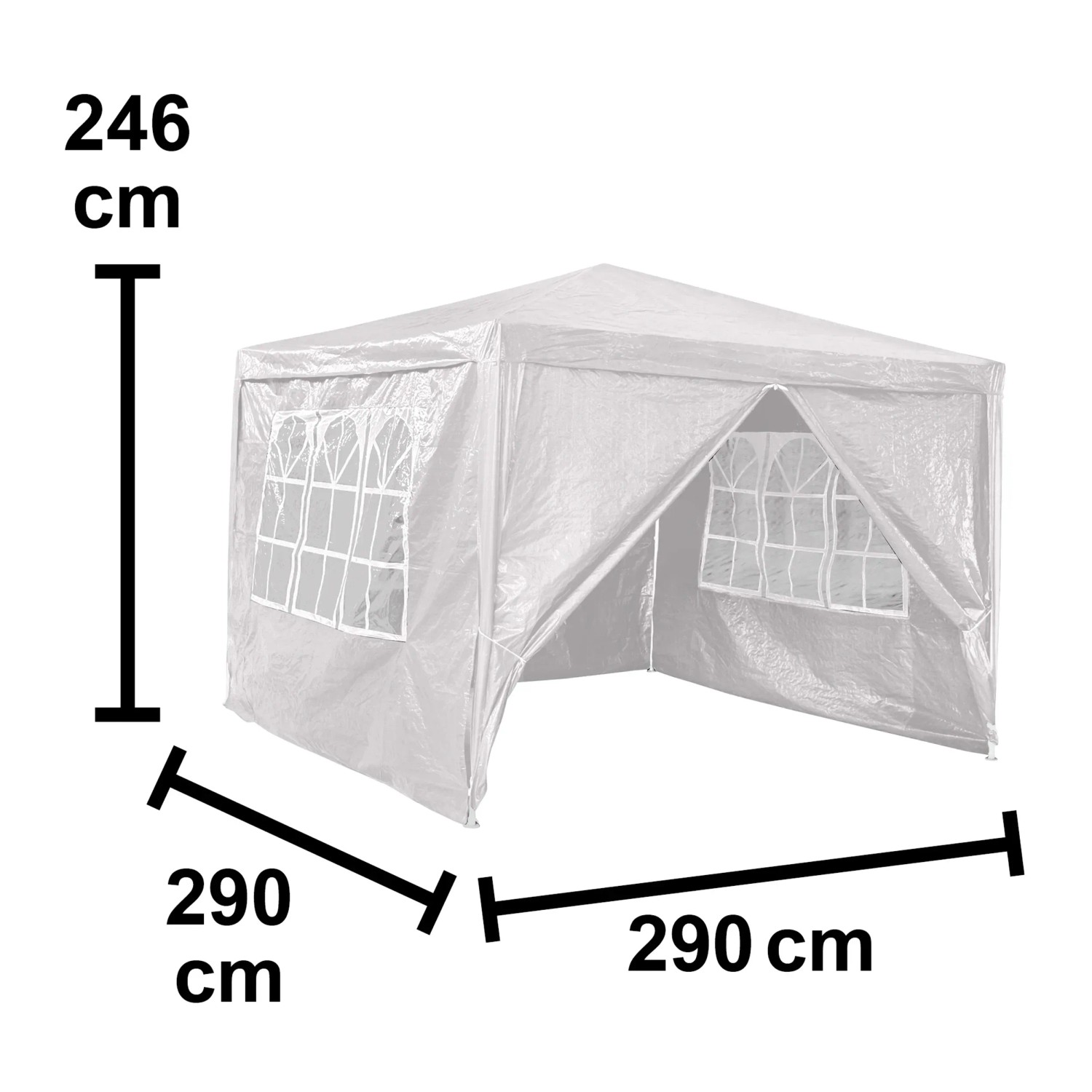 Pavilon Tavares 290 cm x 290 cm x 246 cm fehér vásárlása az OBI -nál