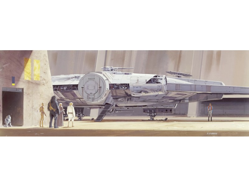 Komar fotótapéta STAR WARS Classic RMQ MilleniumFalcon 368 cm x 127 cm ...