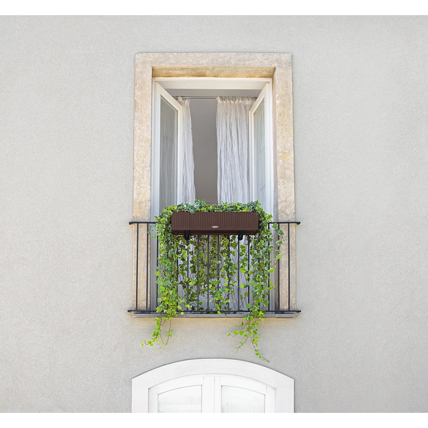 Lechuza Balconera Cottage 80 virágláda mokka 80 cm x 19 cm