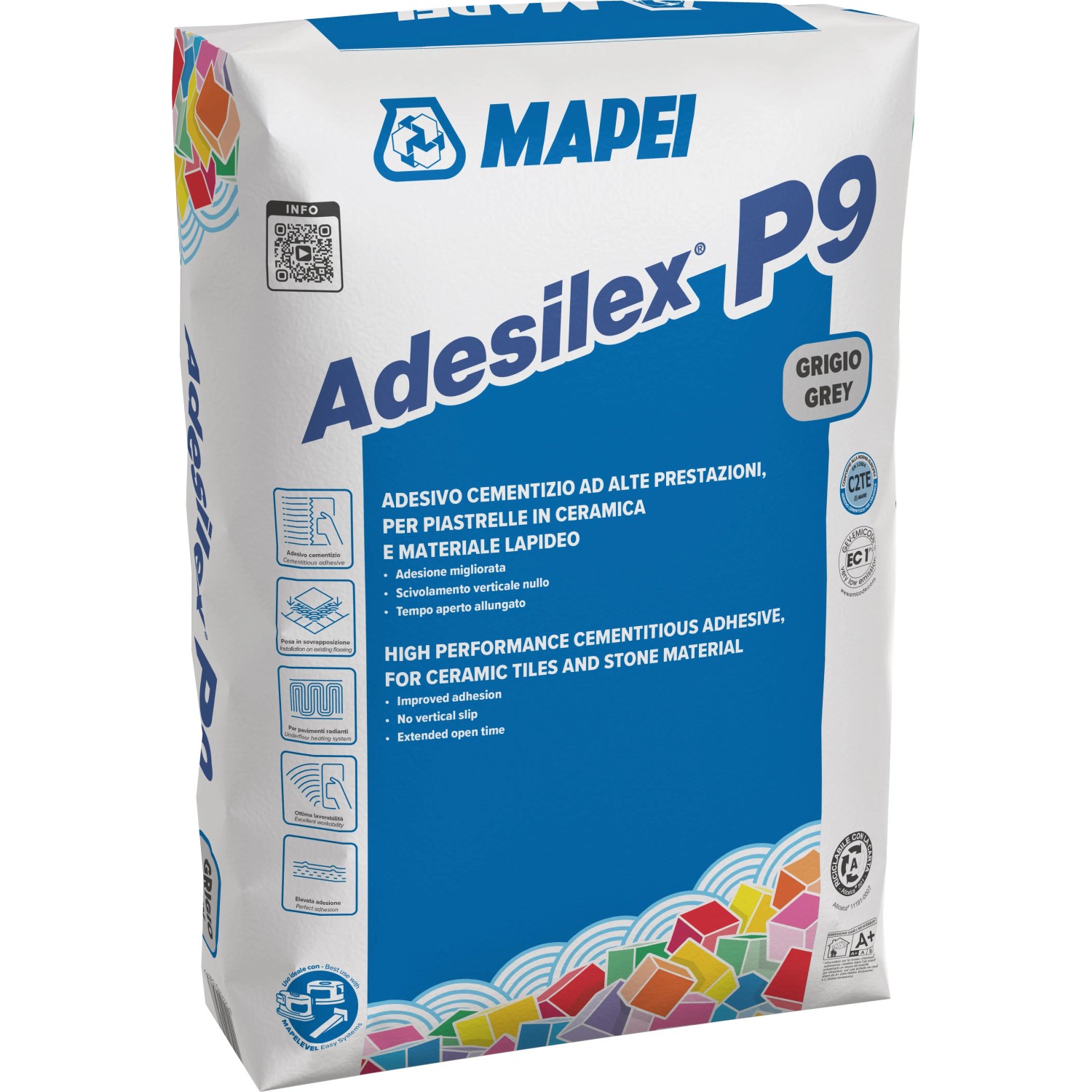 Mapei flex ragasztó Adesilex P9 szürke 25 kg
