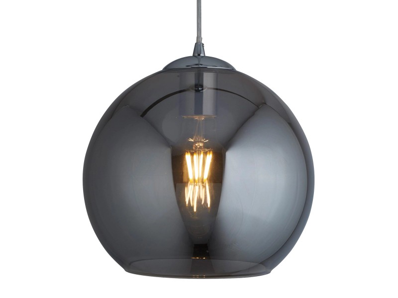 Searchlight Balls egy foglalatos függeszték füst üveggel E27 60W ... Searchlight Balls egy foglalatos függeszték füst üveggel E27 60W ...