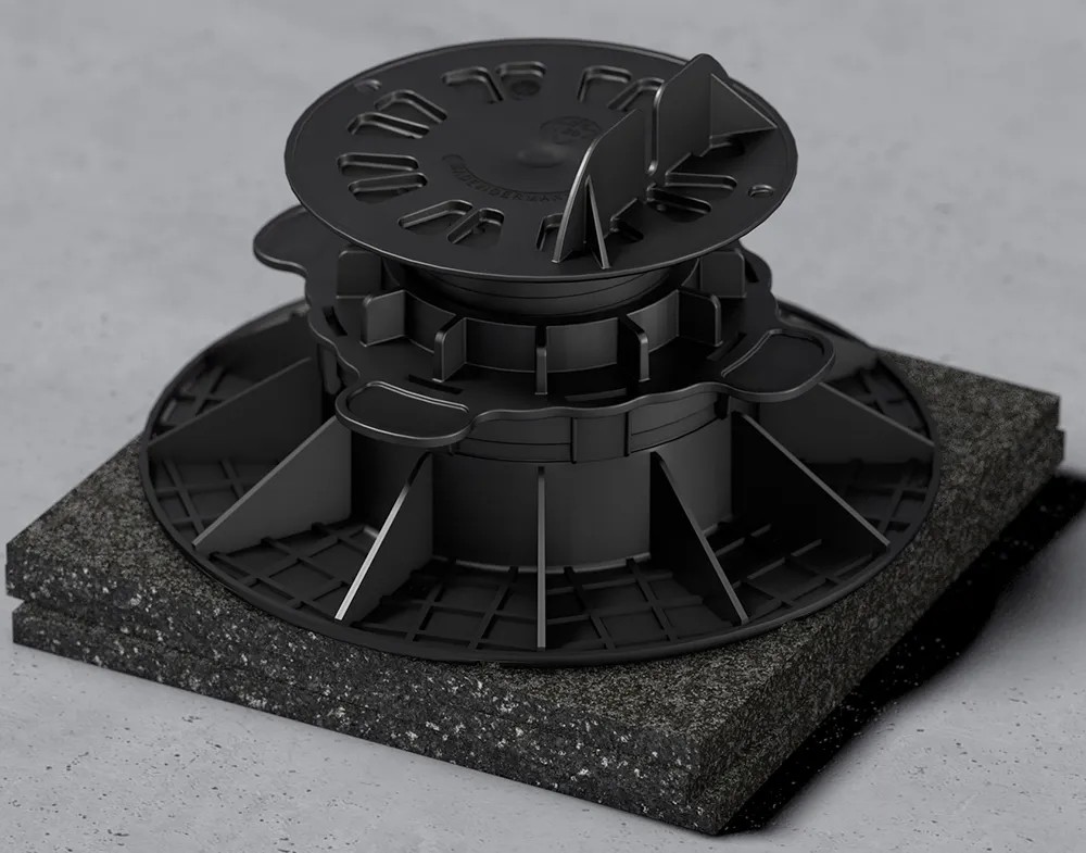 GS Terrassen gumilap alátét 200 mm x 200 mm x 5 mm állítható lábakhoz ...