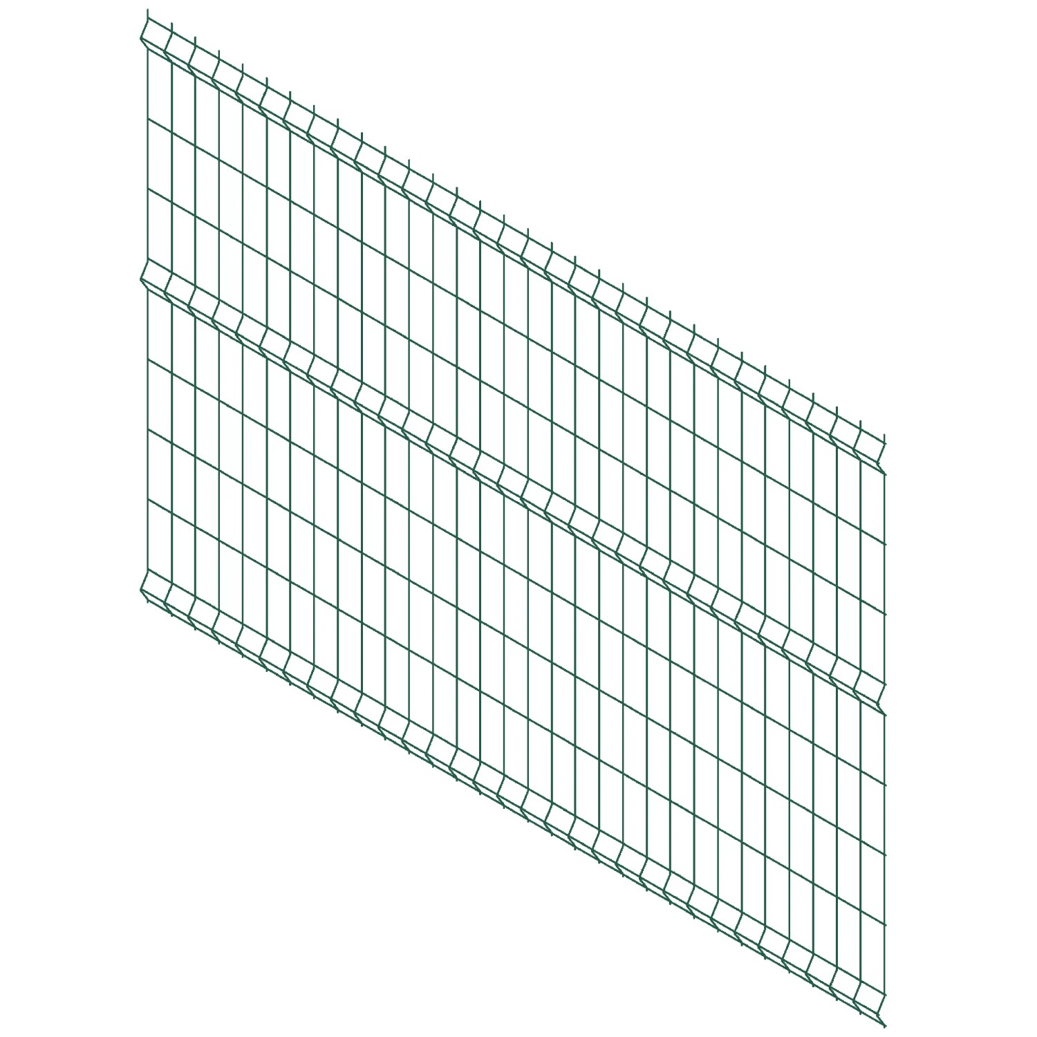 1730 3D panel RAL 6005 173 cm x 250 cm