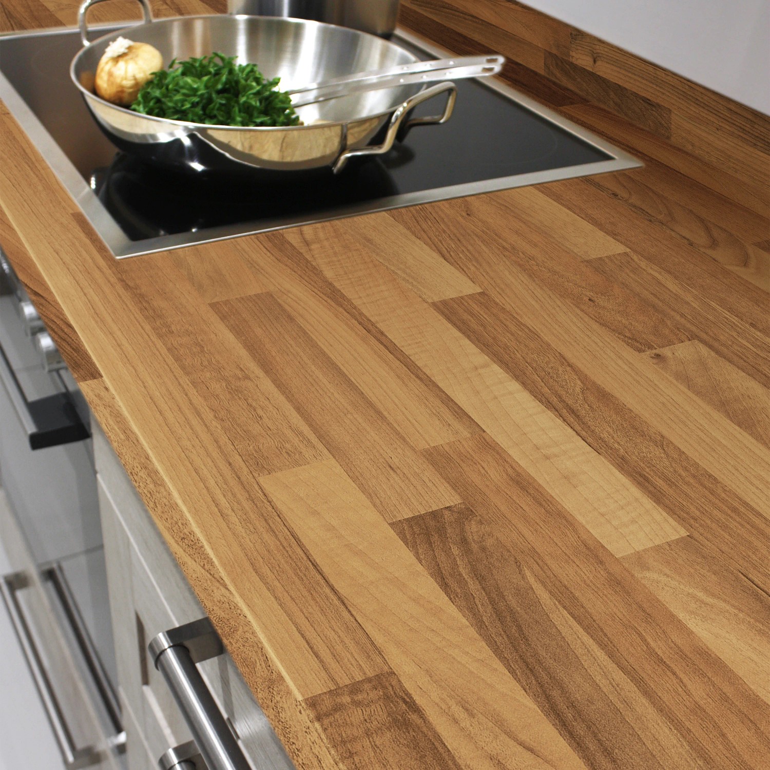 Kaindl munkalap 60 cm x 3,8 cm diófa Butcherblock max. hossz 4,1 m méteráru